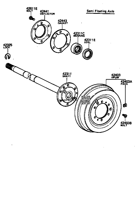 Rear Axles & Related Parts : CruiserParts, Toyota Landcruiser Parts ...
